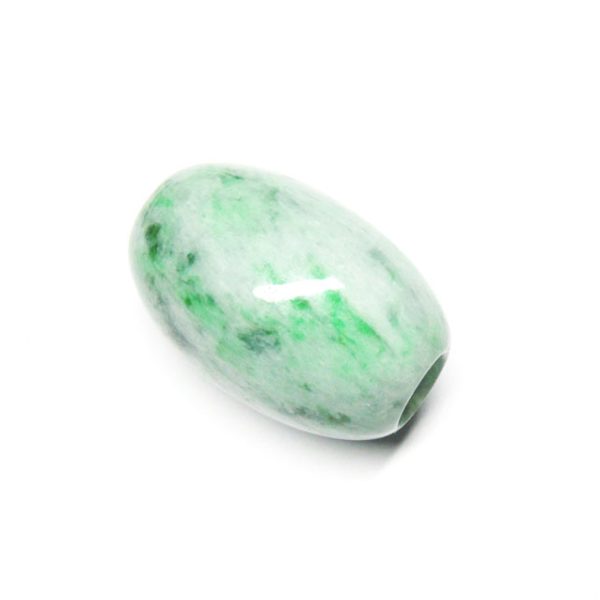Large Jade Barrel Bead | Craft Supplies from the UK
