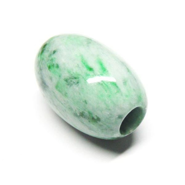 Large Jade Barrel Bead | Craft Supplies from the UK