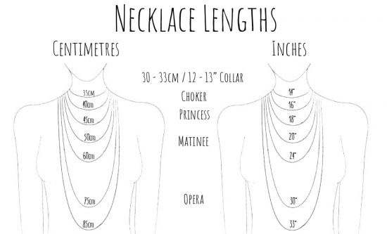 Measuring Necklace Sizes - Handy Guide for Womens Jewellery | Earth ...