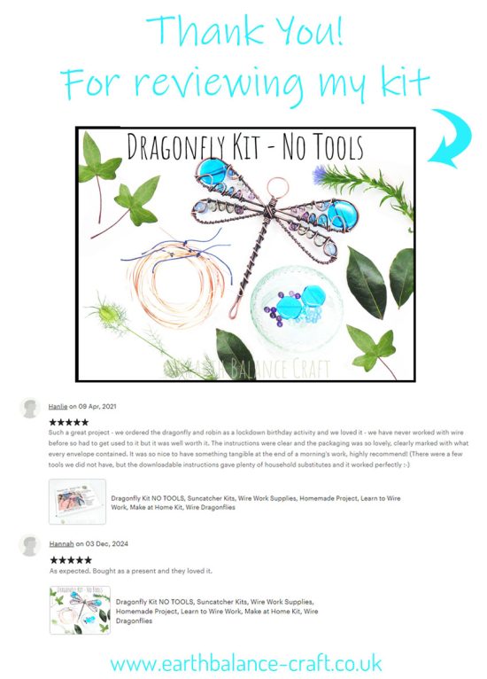 Dragonfly Kit No Tools | Craft Supplies & PDF Tutorial